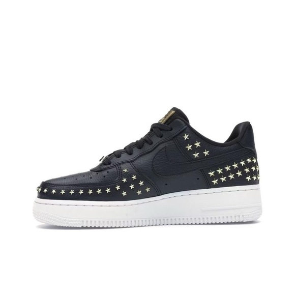 Nike | Shoes | Nike Air Force Ones With Gold Stars Star Studded | Poshmark